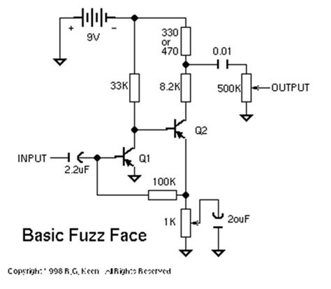 Tube Fuzz Pedal Schematic