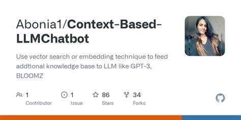 GitHub Abonia1 Context Based LLMChatbot Use Vector Search Or Embedding Technique To Feed