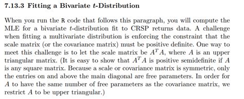 7133 Fitting A Bivariate T Distribution When You
