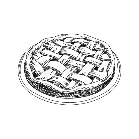 Apple Pie Sketch Stock Illustrations 1458 Apple Pie Sketch Stock