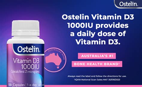 Ostelin Vitamin D3 1000iu Capsules 130 Supports Bone Strength
