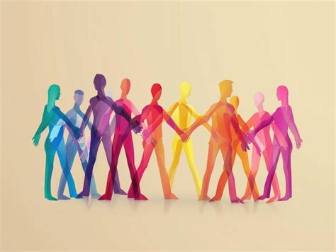 Premium Photo People Of All Colors Holding Hands Inclusive Business Mindset Values Dignity