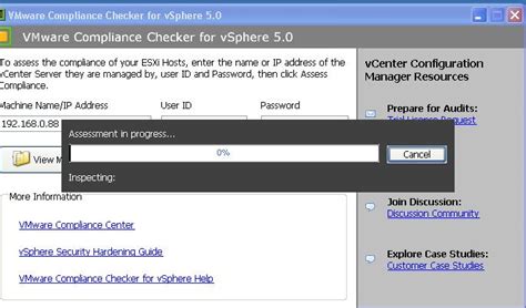 VMware Compliance Checker For VSphere