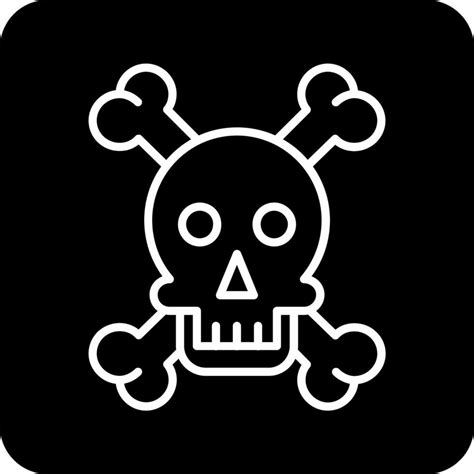 Skull And Bones Vector Icon 37508151 Vector Art At Vecteezy