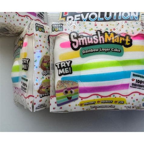Smush Mart Rainbow Layer Cake Squishy Toy Squishy Depop