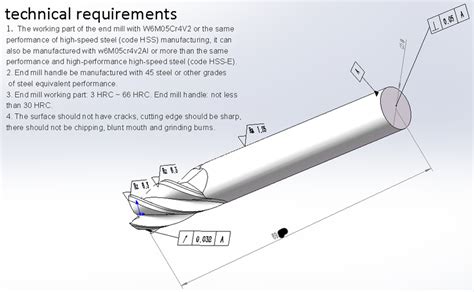 parametric model of end mill download scientific diagram