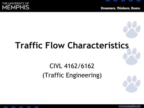 l1 traffic flow parameters pdf