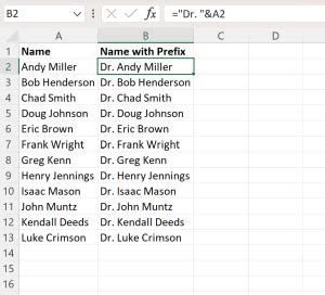 How To Add Prefix To Cells In Excel With Examples