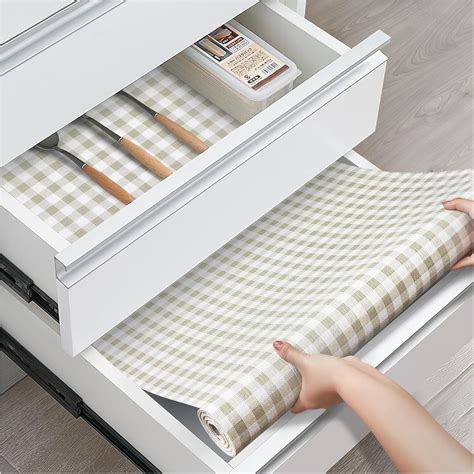 Aliuni Drawer And Shelf Liner Non Slip Kitchen Cabinet