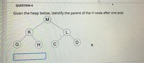 Solved QUESTION Given The Heap Below Identify The Parent Chegg
