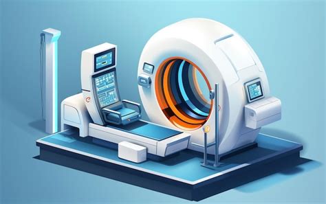 Premium Ai Image Rewrite This Title Medical Mri Scanner Isometric