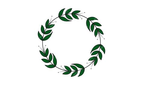 Premium Vector Laurel Wreath Vector Leaf Circle Vector