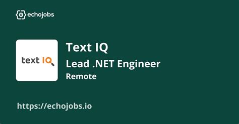 Text Iq Is Hiring Lead Net Engineer Cloud Remote Remote Azure