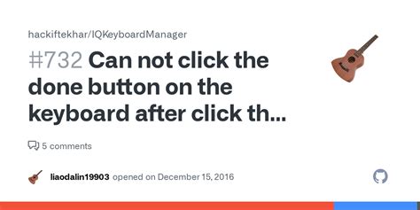 Can Not Click The Done Button On The Keyboard After Click The Up Or Down Button Issue