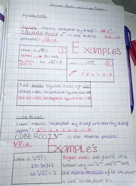 Square Roots And Cube Roots Maths In 2025 Math Notes Teaching Math Strategies Math Tutorials