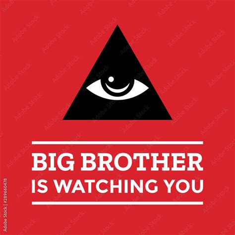 Big Brother Is Watching You Poster Stock Vector Adobe Stock