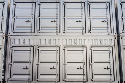 Stack Of Shipping Containers They Are Suitable To Withstand Shipment Storage And Handling