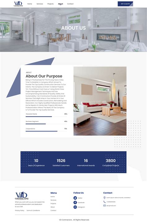 real e state project on behance