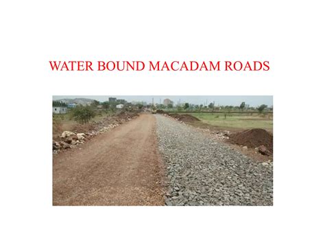 Construction Of Water Bound Macadam Wbm Roads Pdf