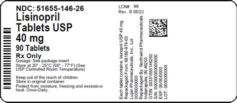 Lisinopril By Northwind Pharmaceuticals Llc Lisinopril Tablet