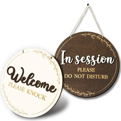 Woodamore In Session Door Sign For Therapists Please Do