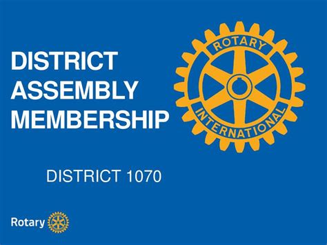 District 1070 Assembly Leicester De Montfort Rotary Club