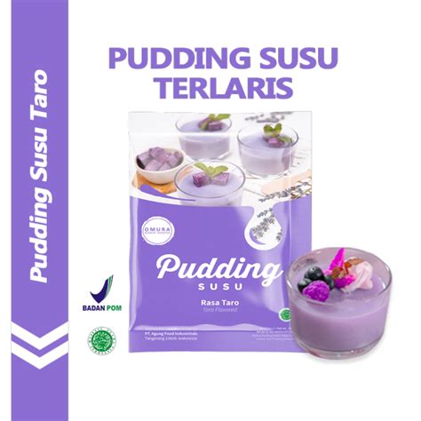 Jual [premix Pudding] Puding Susu Milky Pudding Rasa Taro Talas Ungu Dessert Instant Omura