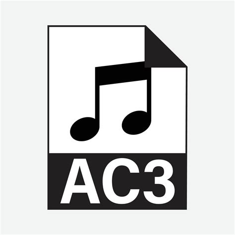 Ac3 Audio File Formats Icon Vector 20126534 Vector Art At Vecteezy