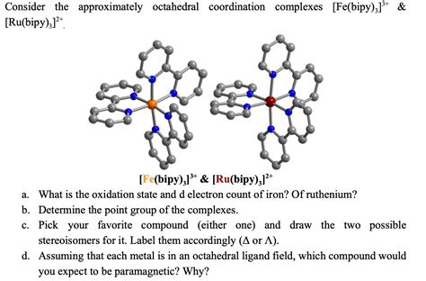 solved complexes [fe bipy ]3 and consider the approximately