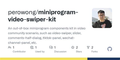 github perowong miniprogram video swiper kit an out of box