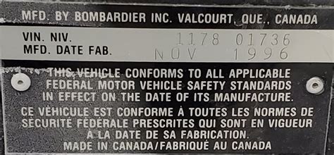 How To Read Vin Number Ski Doo Snowmobiles Forum