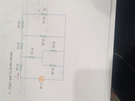 Solved Find I And V In The Circuit Chegg