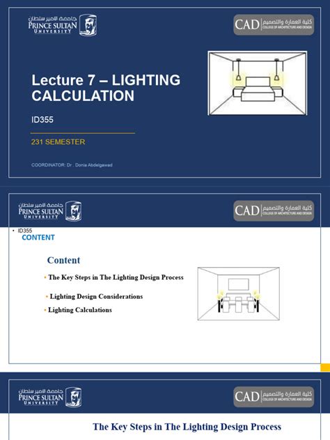 Lecture 7 Lighting Calculation Download Free Pdf Lighting