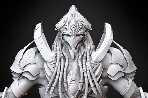 Zealot And Protoss Platform 3d Model Rigged Cgtrader