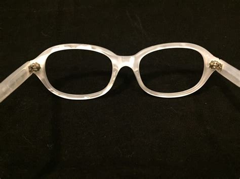 White Eyeglass Frames Nos New Old Stock Vintage 50s Rare Etsy