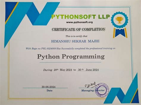 Himanshu Sekhar Majhi On Linkedin Pythonprogramming Pythonsoft Professionalgrowth