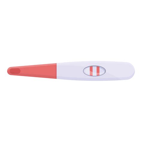 Positive Test Icon Cartoon Vector Pregnancy Test 14350358 Vector Art