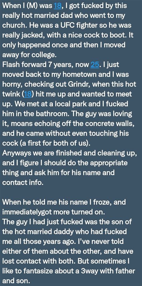 Pervconfession On Twitter He Got Fucked By A Dad And Fucked The Son