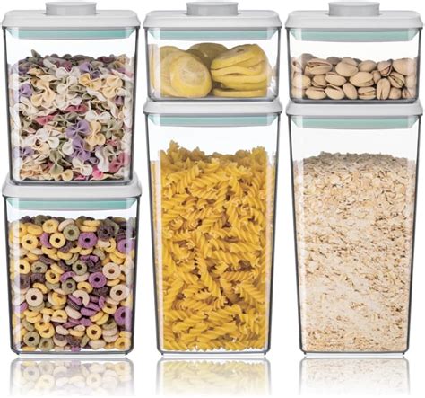 Airtight Food Storage Containers With Lid Stackable One Click Open