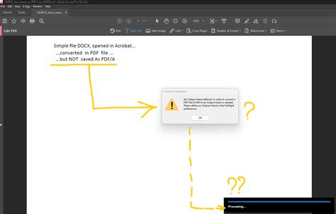 re no intent of defined outputs in acrobat pro adobe product