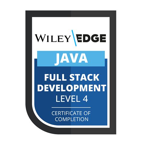 Java Level 4 Full Stack Development Credly