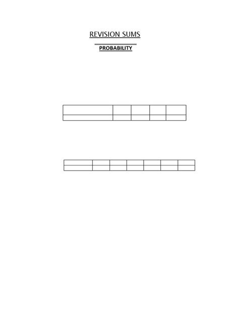 Probability Revision Sums Pdf