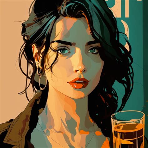 Ana De Armas In The Art Style Of Tomer Hanuka