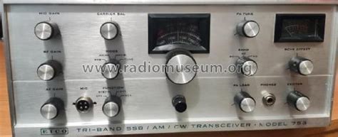 Tri Band Ssb Am Cw Transceiver 753 Amat Trx Eico Electronic
