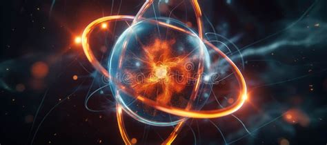Hot Atomic Energy Light Circle Ball Explosion Background Stock Illustration Illustration Of