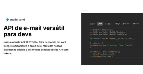 Api De E Mail Versátil Para Devs Mailersend