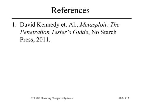 cit 480 securing computer systems ppt download