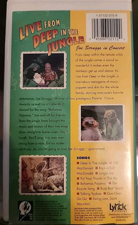 Joe Scruggs Live From Deep In The Jungle Vhs 1997 For Sale Online