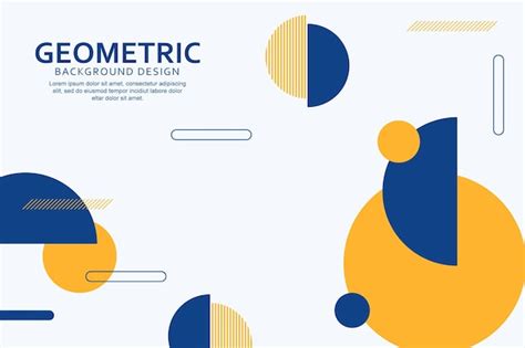 Premium Vector Geometric Background With Abstract Shapes Design