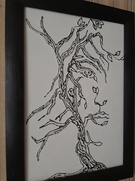 Дерево дівчіна — цена 1000 грн в каталоге Картины Купить товары для дома и быта по доступной